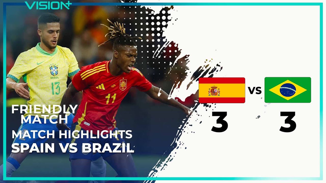 MATCH HIGHLIGHTS: Spanyol 3 - 3 Brasil | International Friendly Match ...
