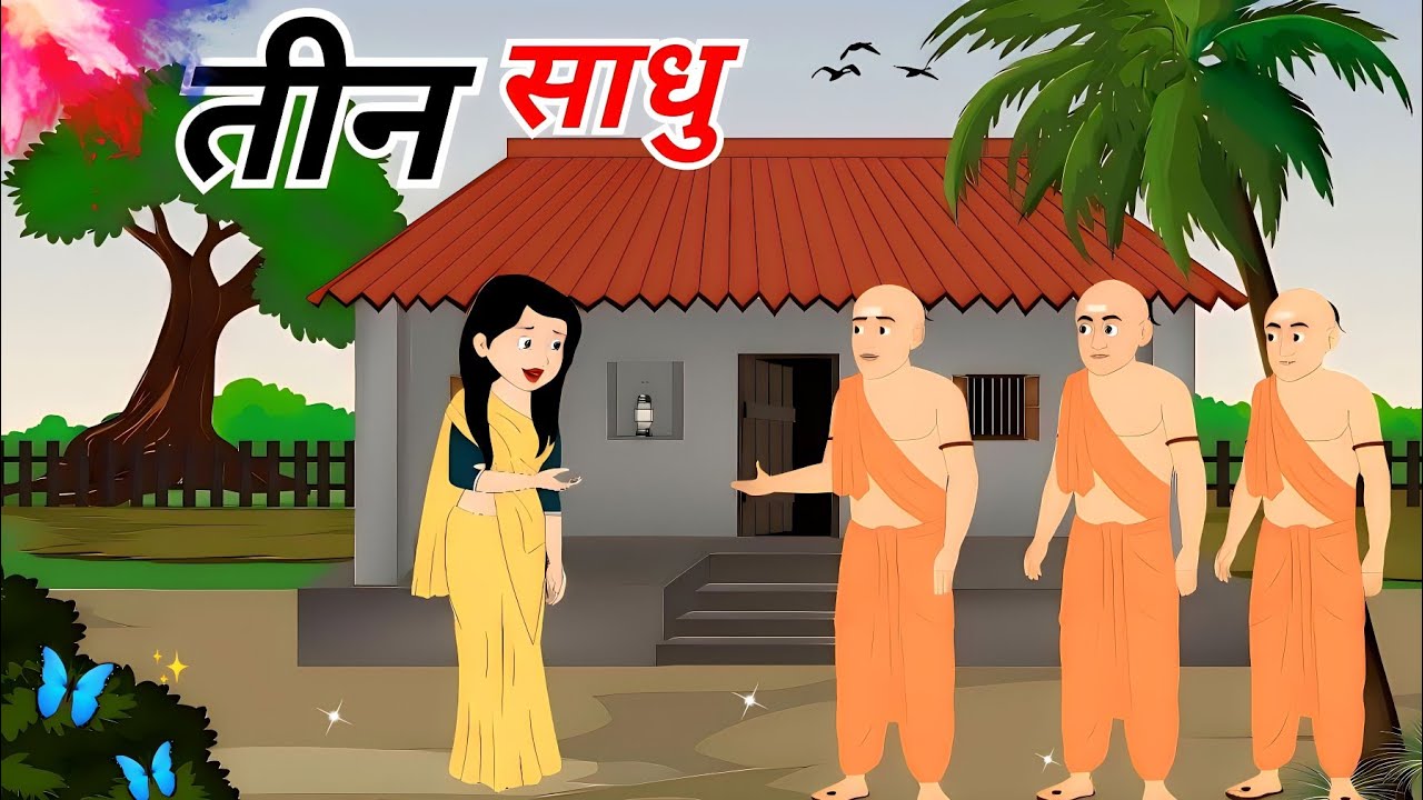 तीन साधु की कहानी | The Story Of Three Sadhu | Hindi Moral Stories ...