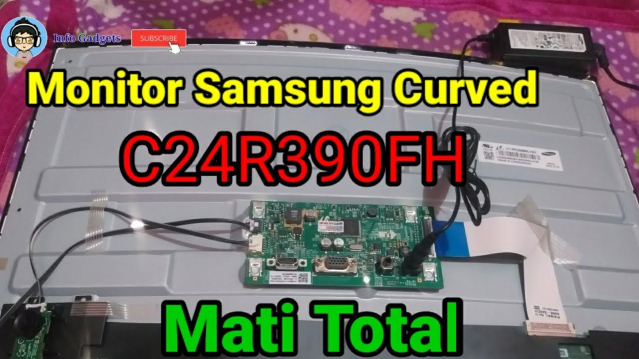 Monitor Samsung Curve C24F390FH Mati Total - YouTube