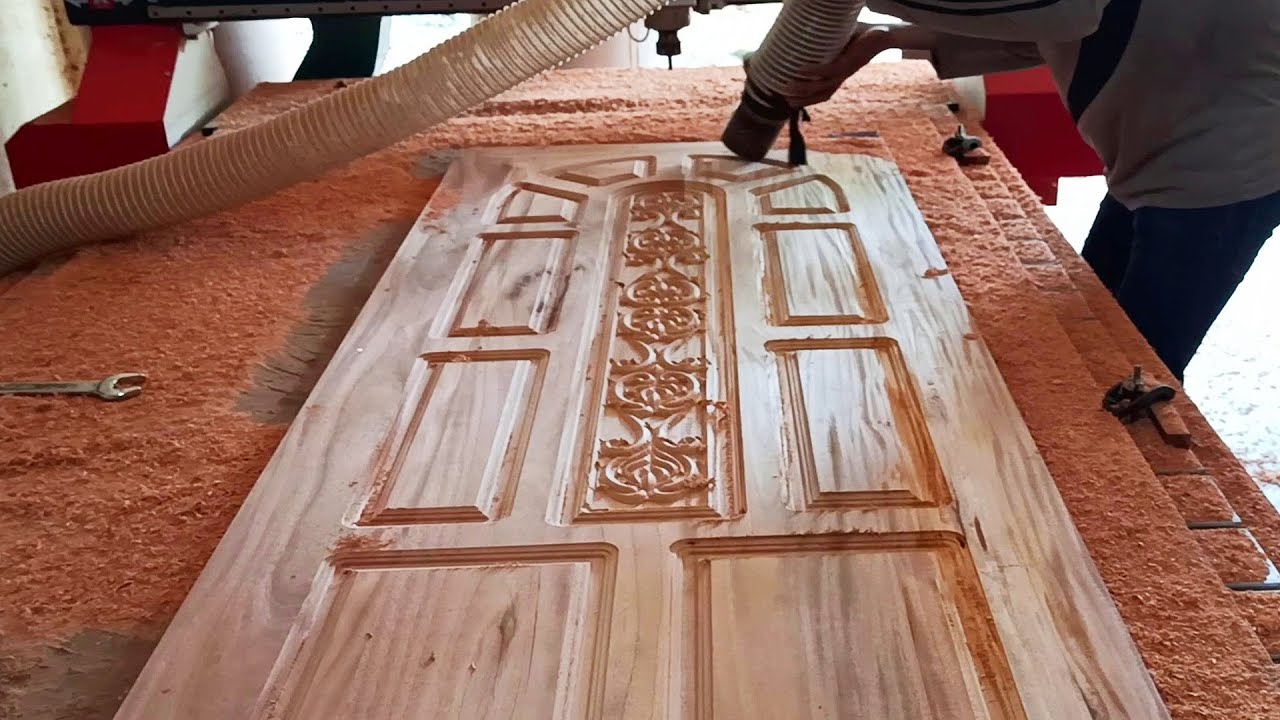 CNC Pocket Cut Design ⇔ Presidential Wooden Door Flower Pocket Design ...