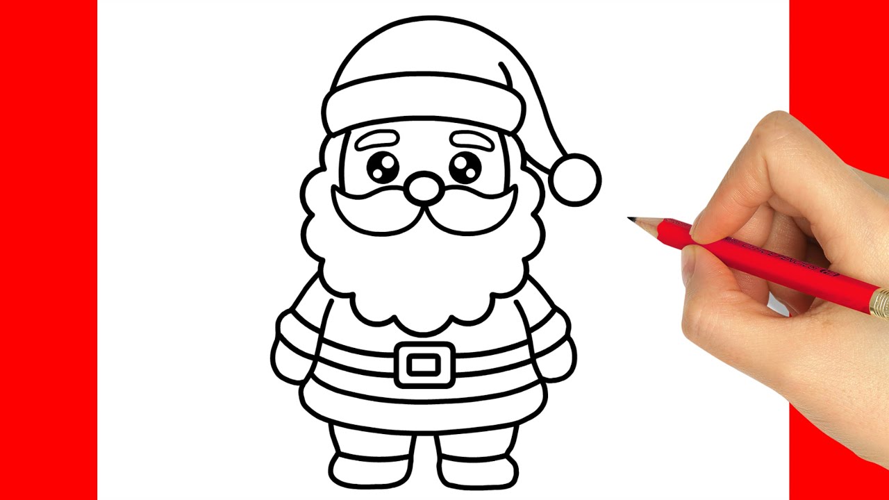 HOW TO DRAW SANTA CLAUS - YouTube