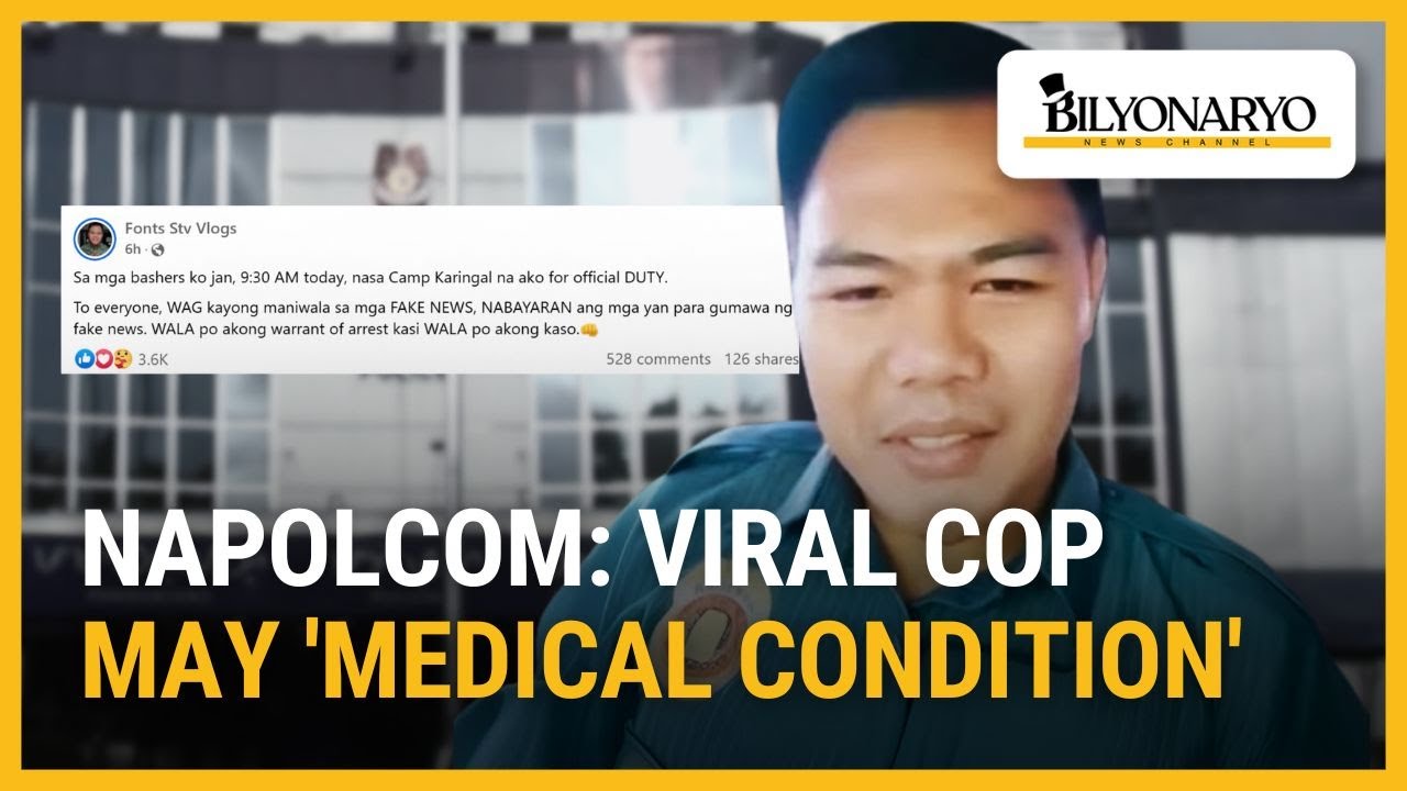 NAPOLCOM: Viral cop may 'medical condition' | Agenda - YouTube