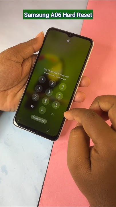 Samsung A06 Hard Reset | A06 Pattern Lock Remove *#812# #shorts - YouTube