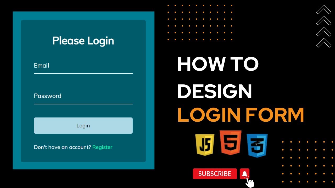 Login and Registration Form in HTML, CSS and JavaScript | InternPedia ...