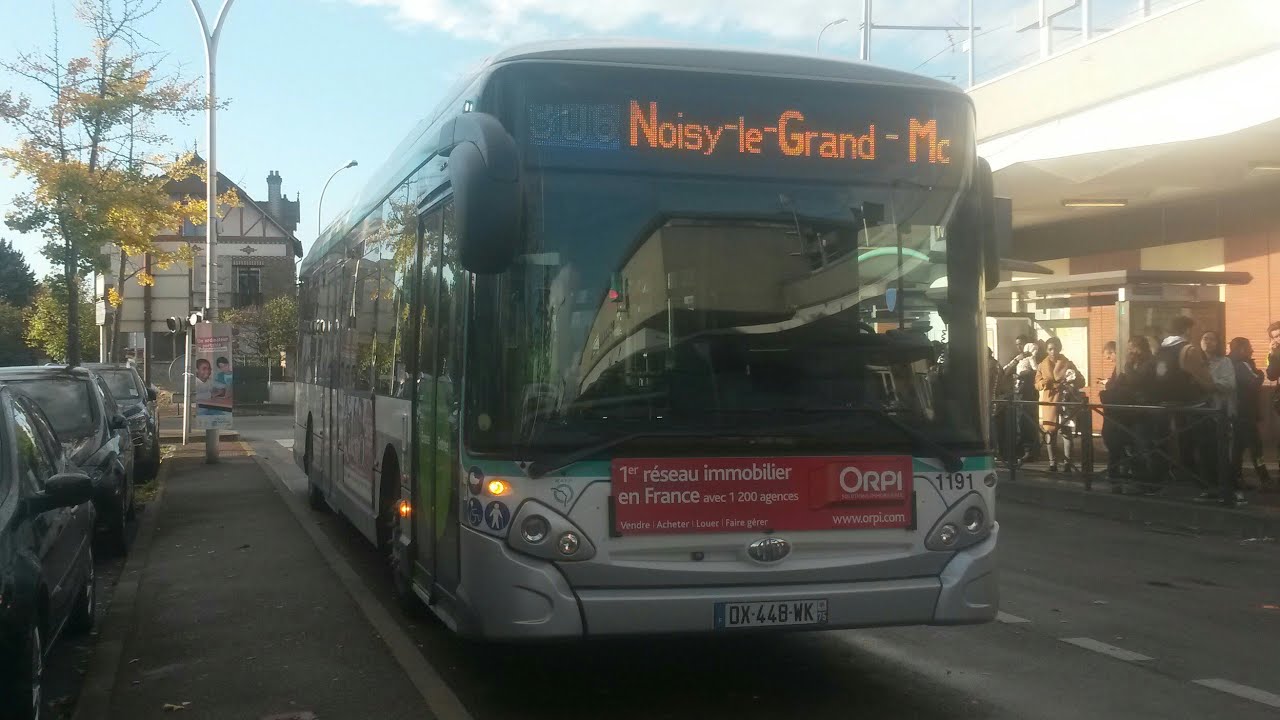 Bus 306 RATP -HeuliezBus GX 337 Hybride N'1191 - YouTube
