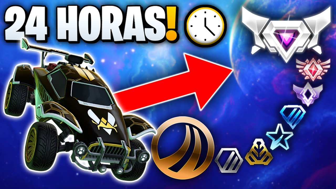 UPEI DO BRONZE AO SUPERSONIC LEGEND EM 1 DIA NO ROCKET LEAGUE - YouTube
