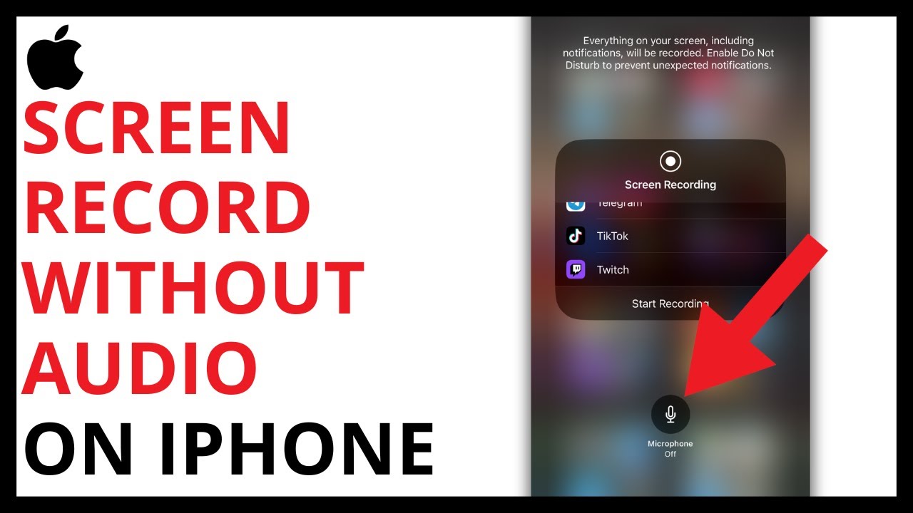 How to Screen Record Without Audio on iPhone [QUICK GUIDE] - YouTube