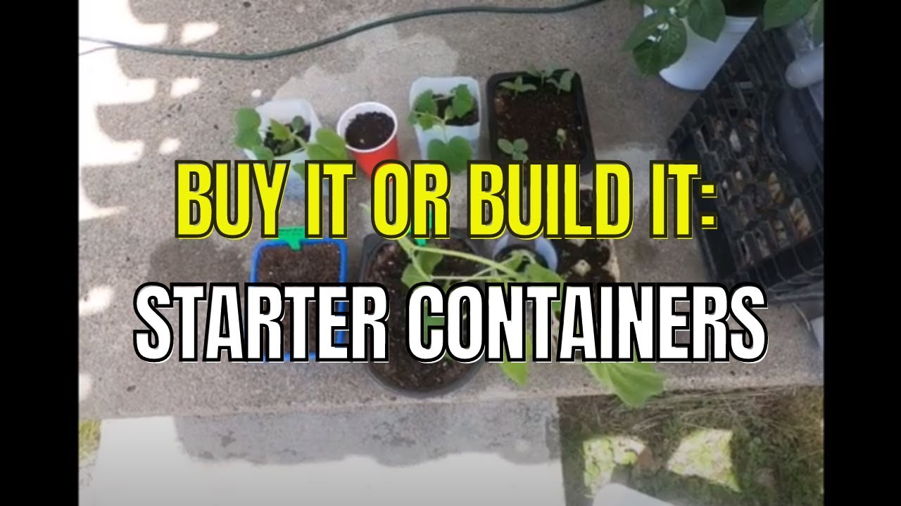 Buy It or Build It: DIY Starter Containers | #containergardening # ...