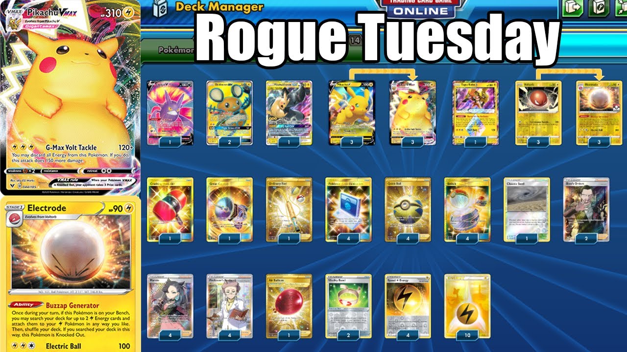 Rogue Tuesday. Pikachu VMAX/Electrode! - YouTube