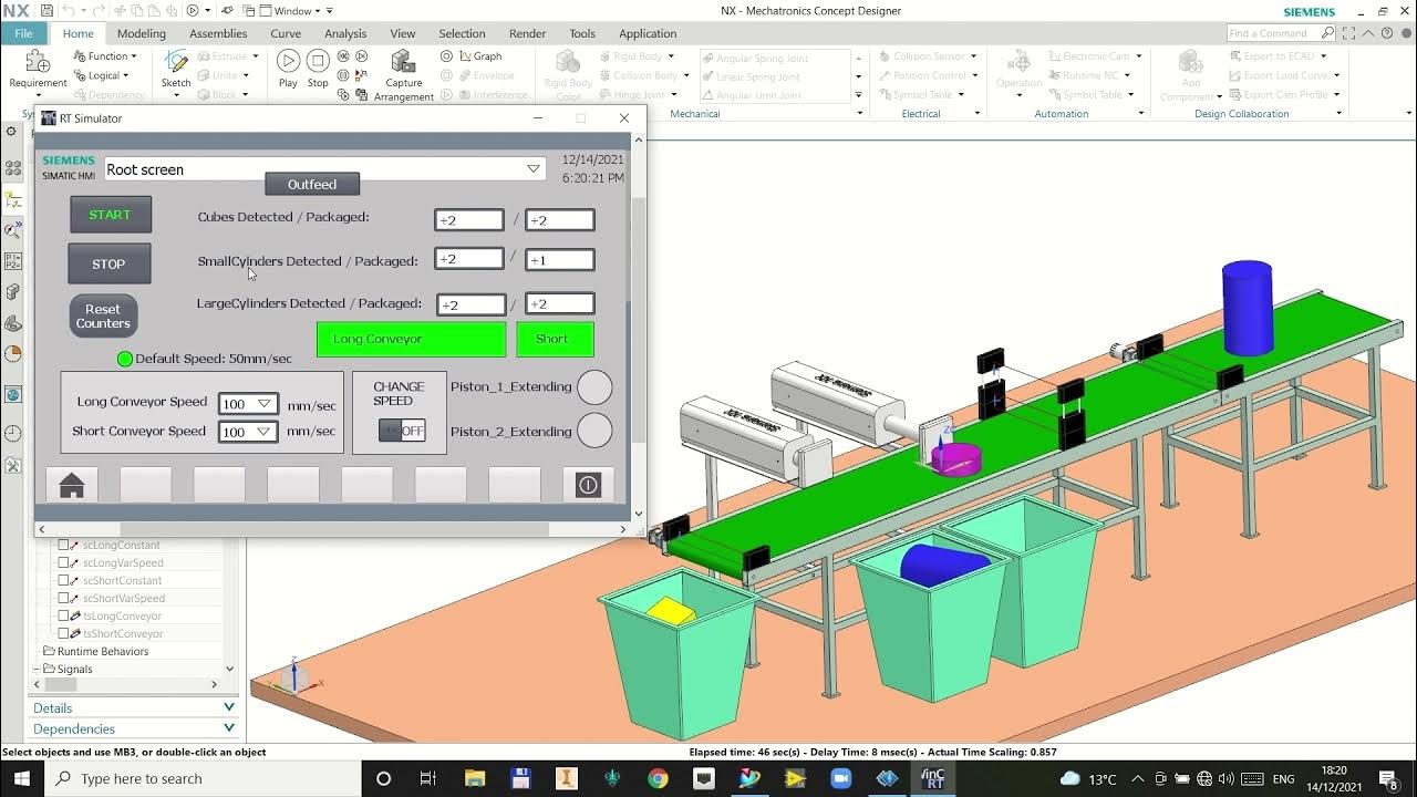 Siemens NX simulation - YouTube