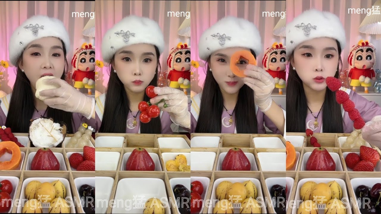 ASMR MUKBANG | 🍒Satisfying Fruit Eating Sounds 🍒| | Eating sounds ...