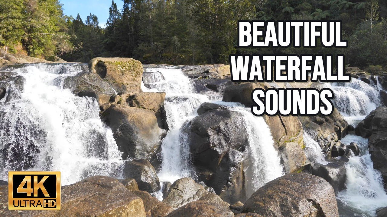Beautiful Waterfall Scene 4K - Peaceful Nature Film - YouTube