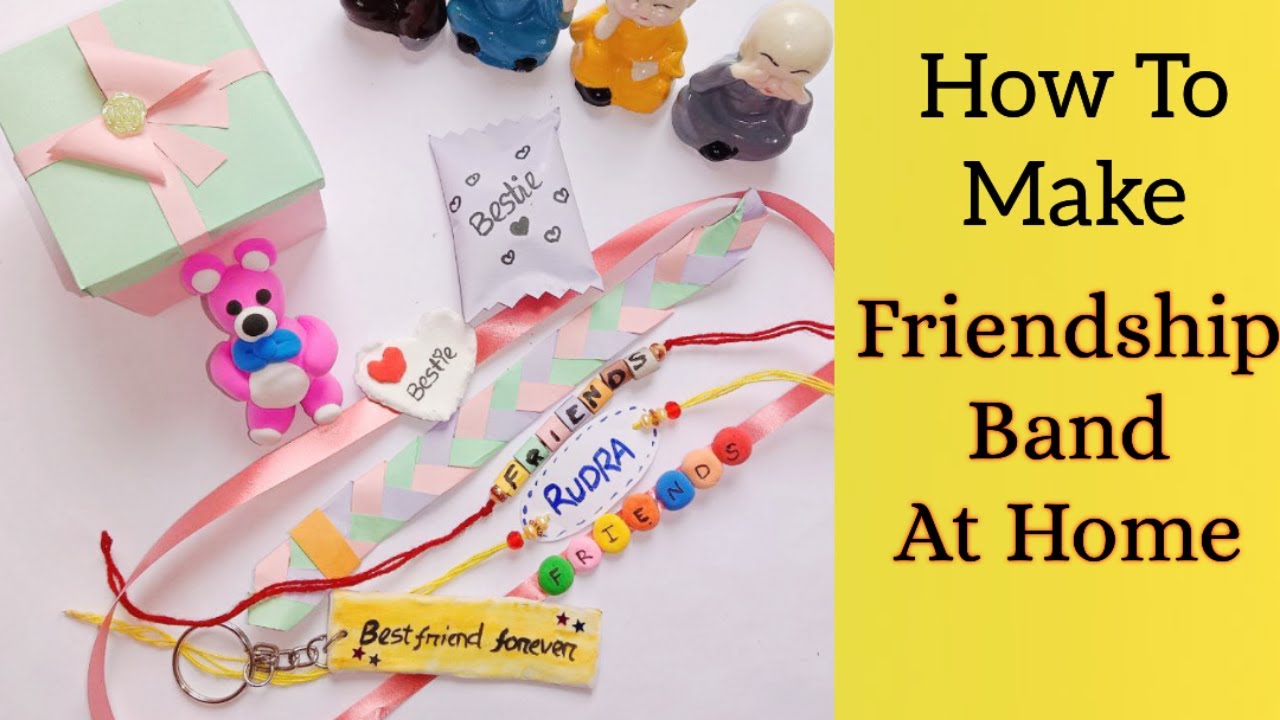 How to make Friendship Band at home /DIY Friendship Band Ideas - YouTube