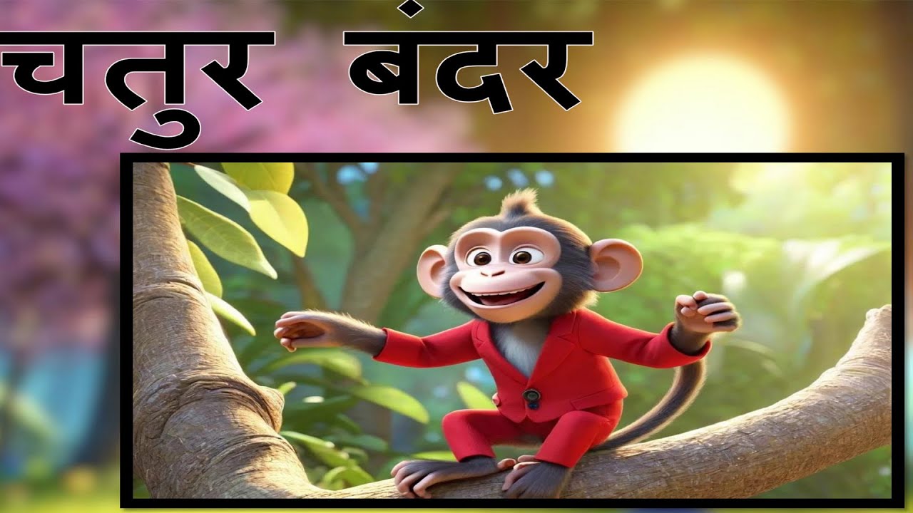 चतुर बंदर | Intelligent Monkey | Moral story for kids | izzy learn ...