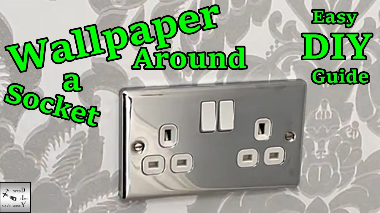 How To Wallpaper Around a Plug Socket, Simple DIY Guide - YouTube