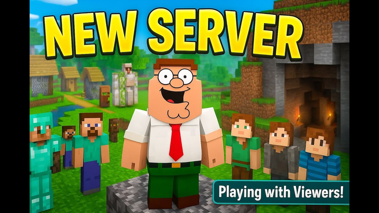 🌍 NEW MINECRAFT SERVER LAUNCH!Playing with Viewers | Java & Bedrock ...