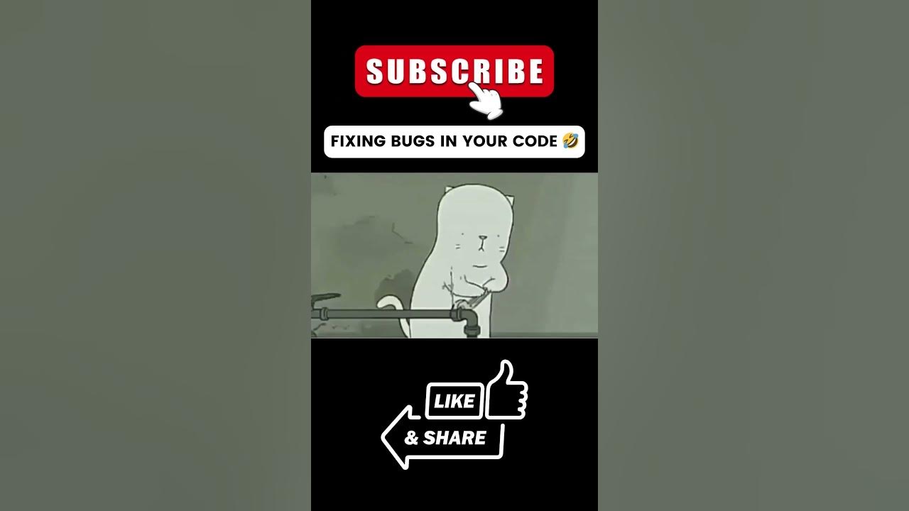 Fixing Bugs In Your Code Funyvideo Codingmeme Youtube