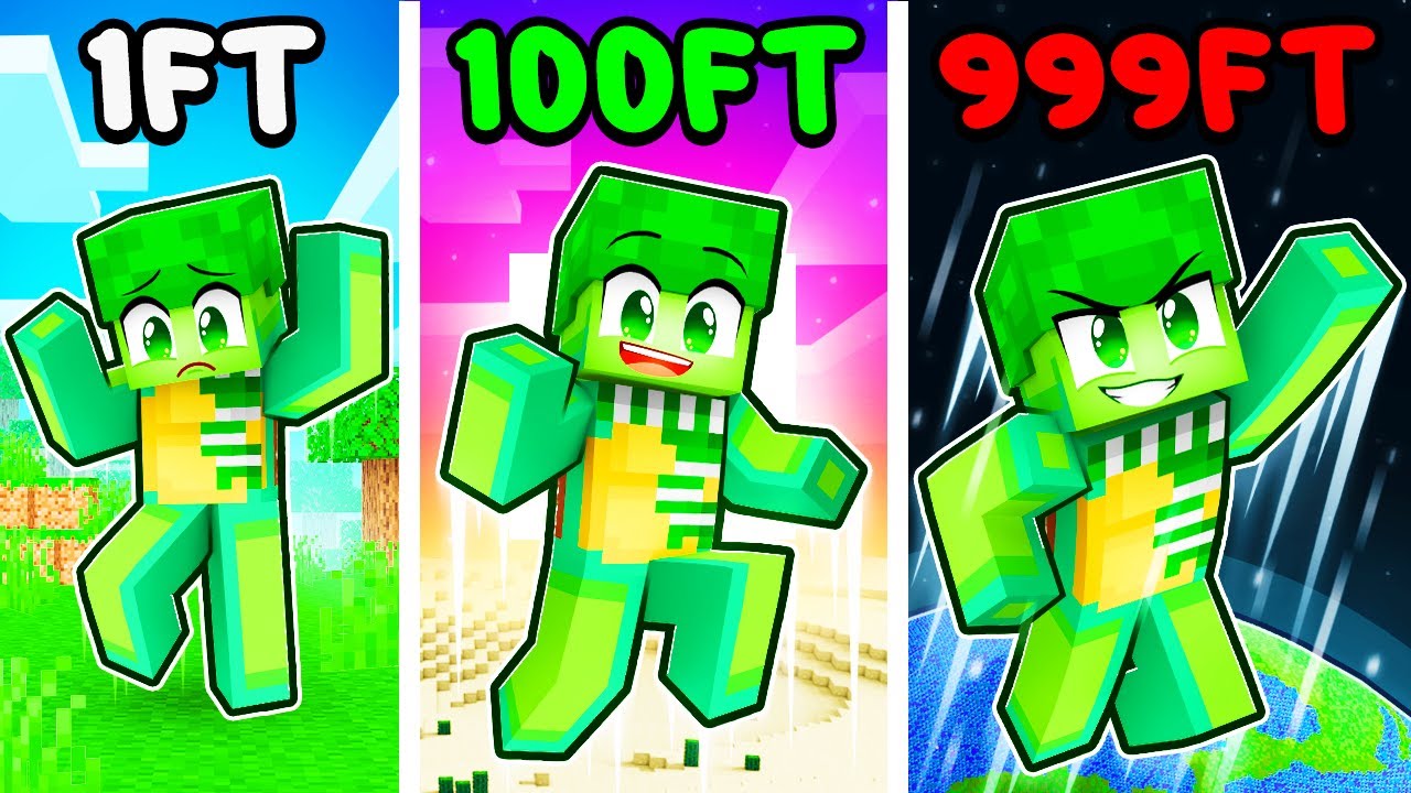 Jumping 9,429,252 FT in Minecraft! - YouTube