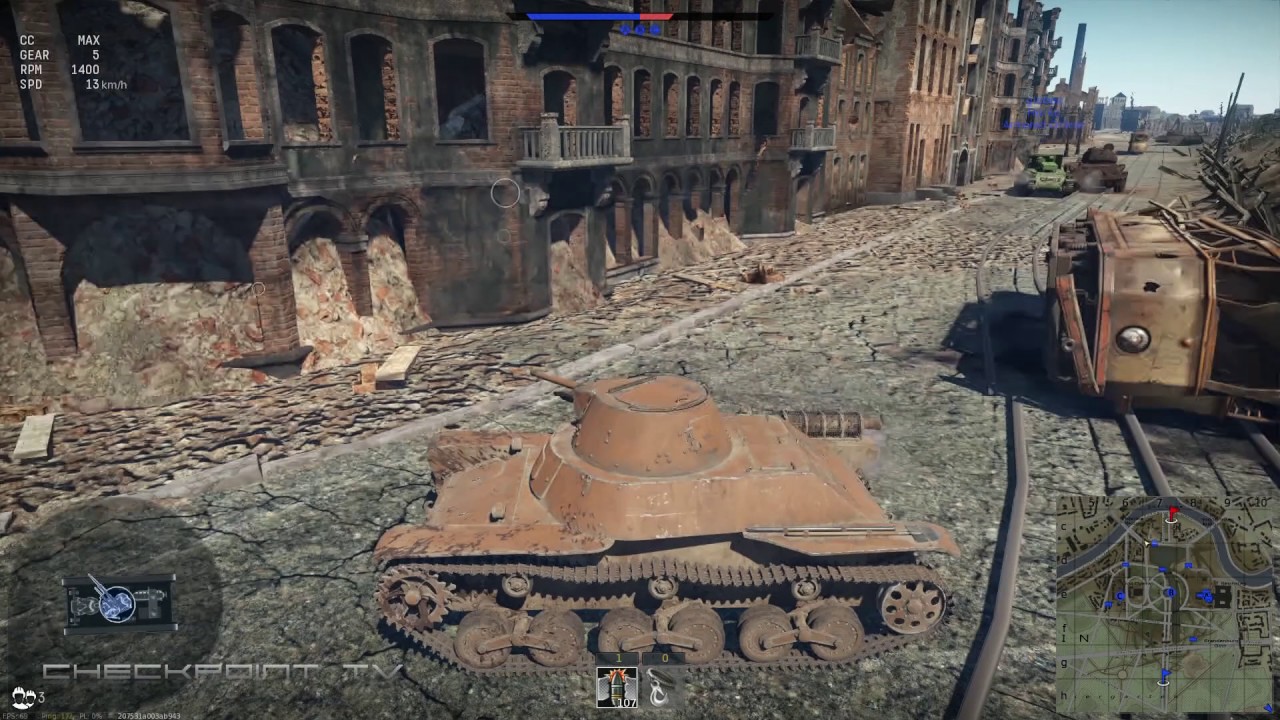 War Thunder Japanese Tanks - Type 98 Ke Ni Light Tank Rank I - YouTube