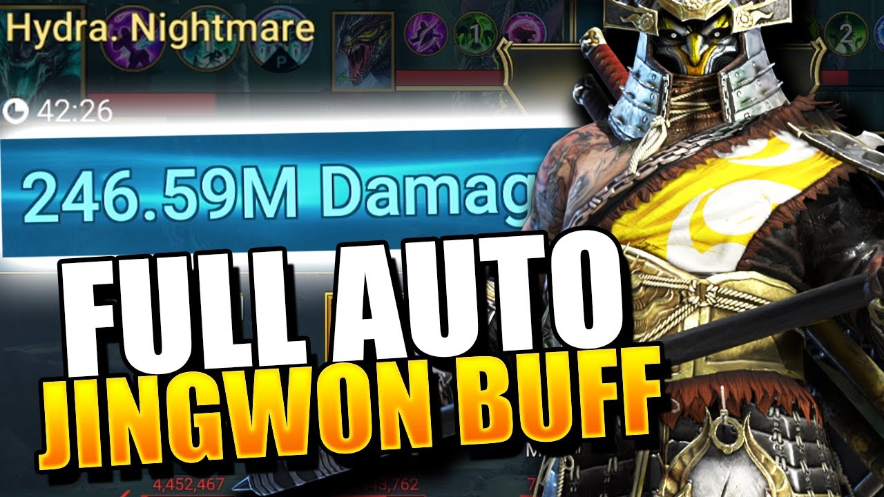 Jingwon IS AMAZING IN HYDRA | Raid: Shadow Legends Test Server - YouTube