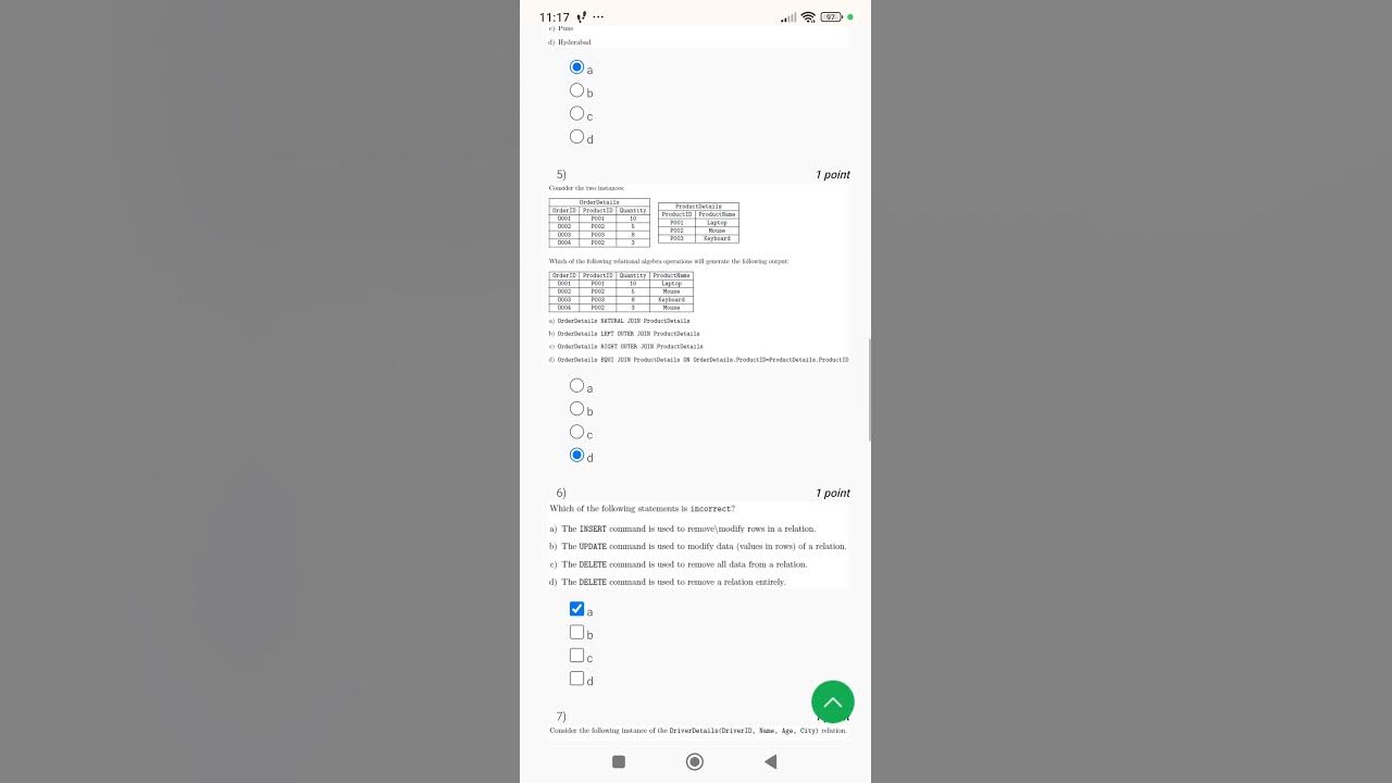 DBMS Week 2 Assignment's Solution NPTEL Swayam Course - YouTube