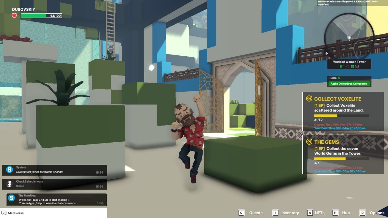 SandBox speedrun World of Women Tower(new mission) - YouTube