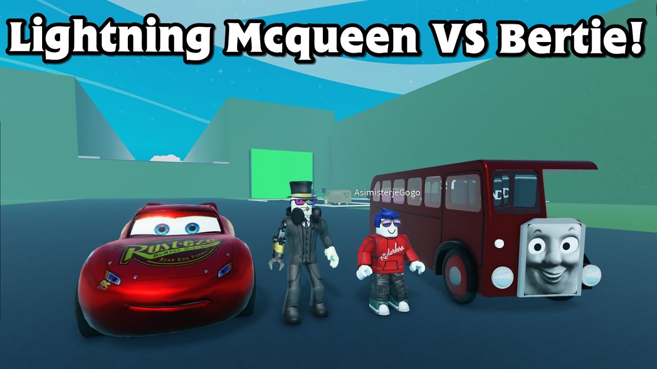 Lightning Mcqueen Race Bertie The Bus - YouTube