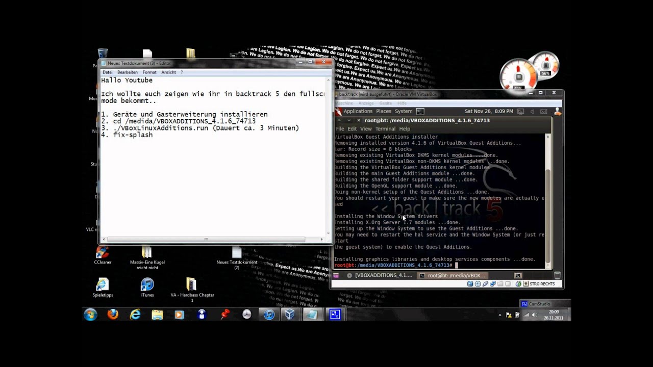 Backtrack 5 Fullscreen mode tutorial (Deutsch).wmv - YouTube