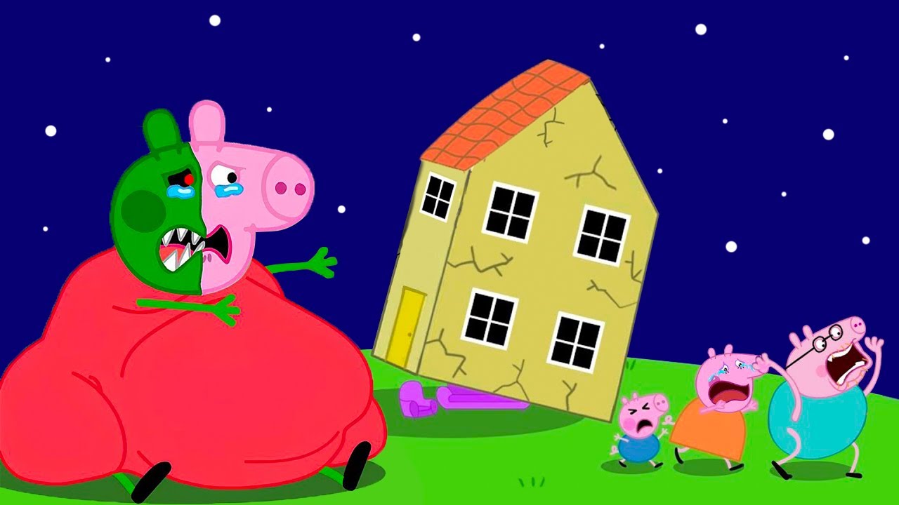 Zombie Apocalypse, Peppa Pig turns into a giant Zombie | Peppa Pig ...