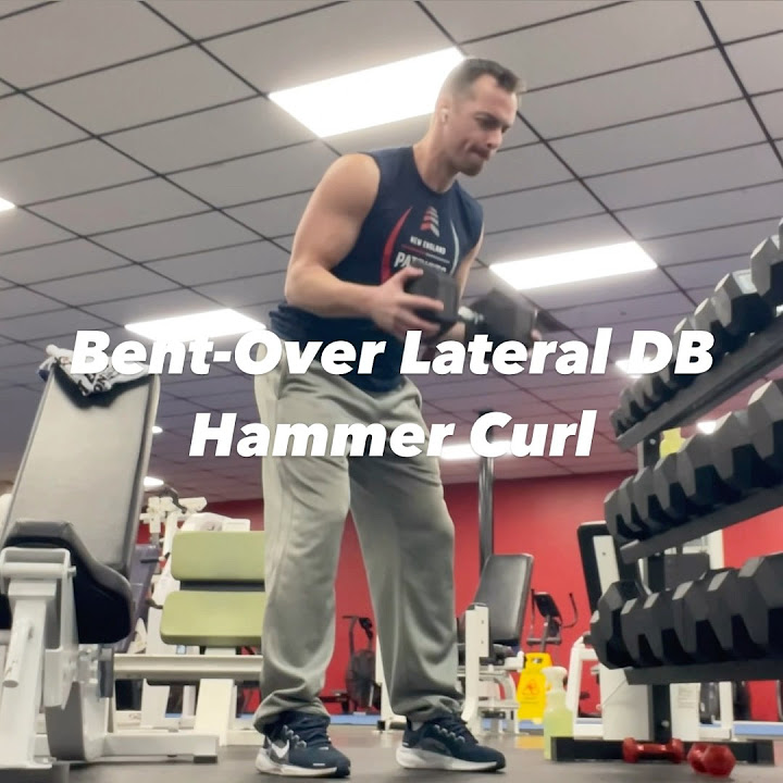 Bent-Over Lateral DB Hammer Curl #trainlikethepros - YouTube