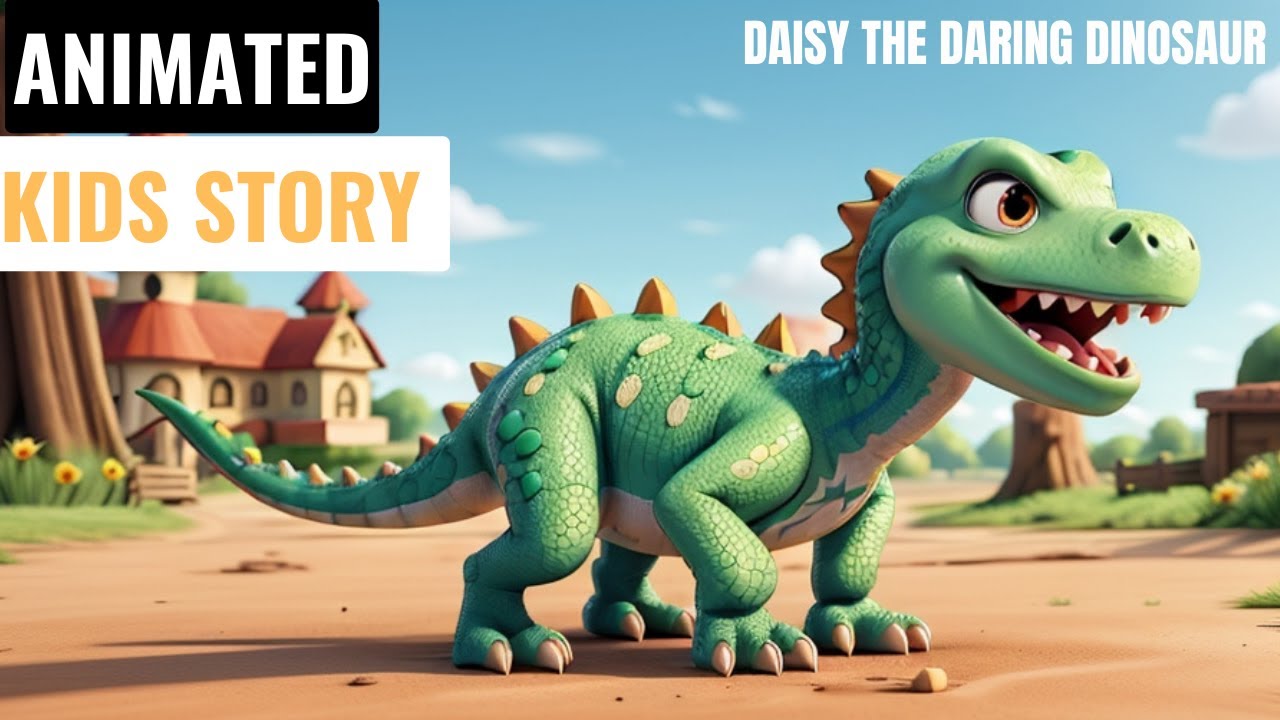 Daisy the Daring Dinosaur | Moral Story for Kids #kidsstories #kidsvideo #animatedstories # ...