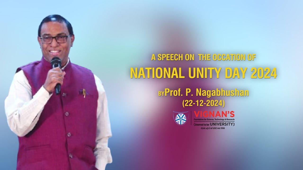 Unity Is Practised Every Day | VC Sir Speech at Zimbabwe National Unity ...