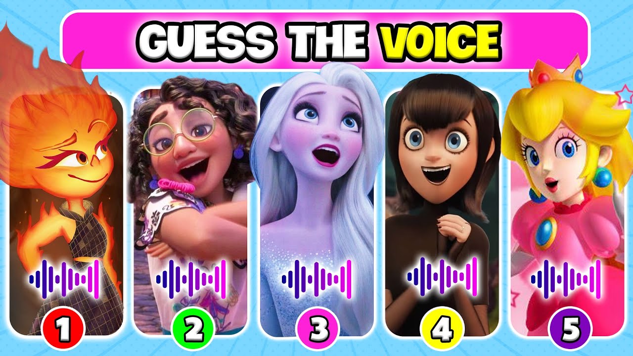 Guess The Voice? Guess The Disney Character? Encanto, Elsa, Hotel ...