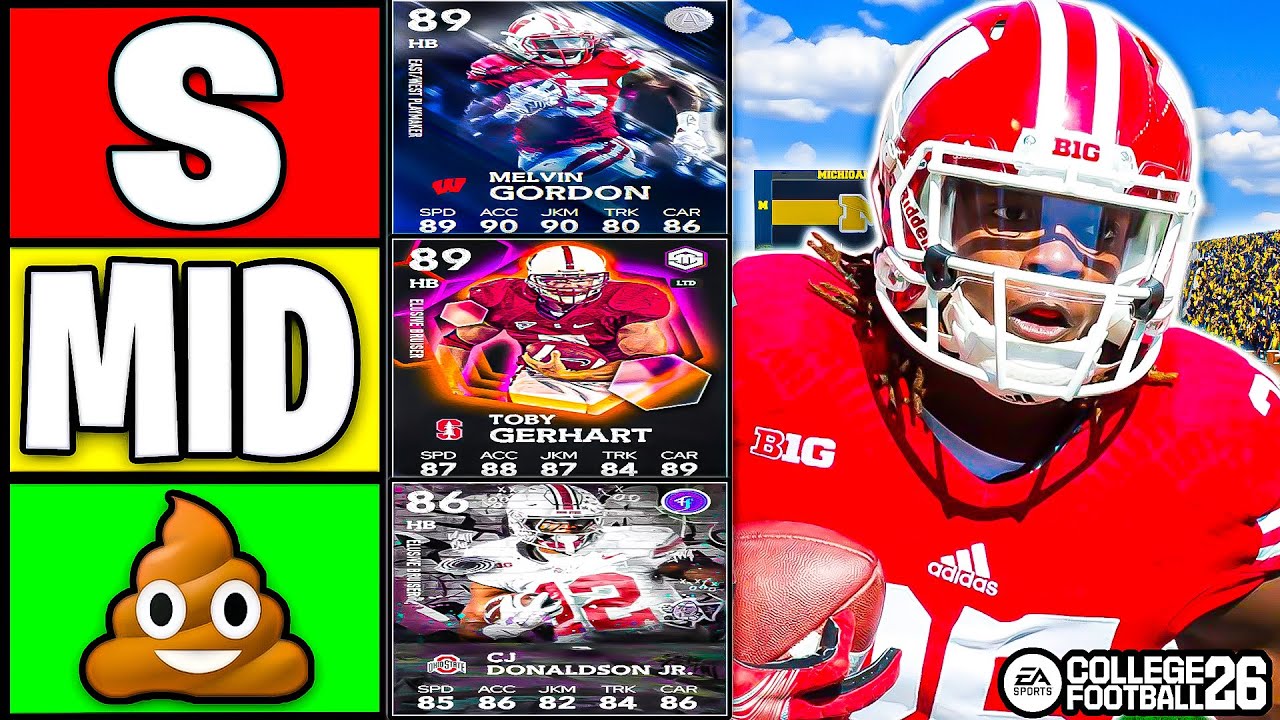 Ranking THE BEST RUNNING BACKS In College Football Ultimate Team - YouTube
