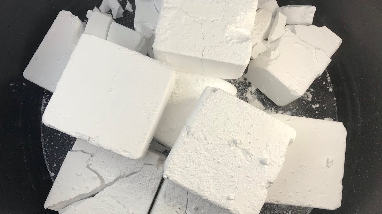 Crumbling 10 blocks of chalkness for you - YouTube