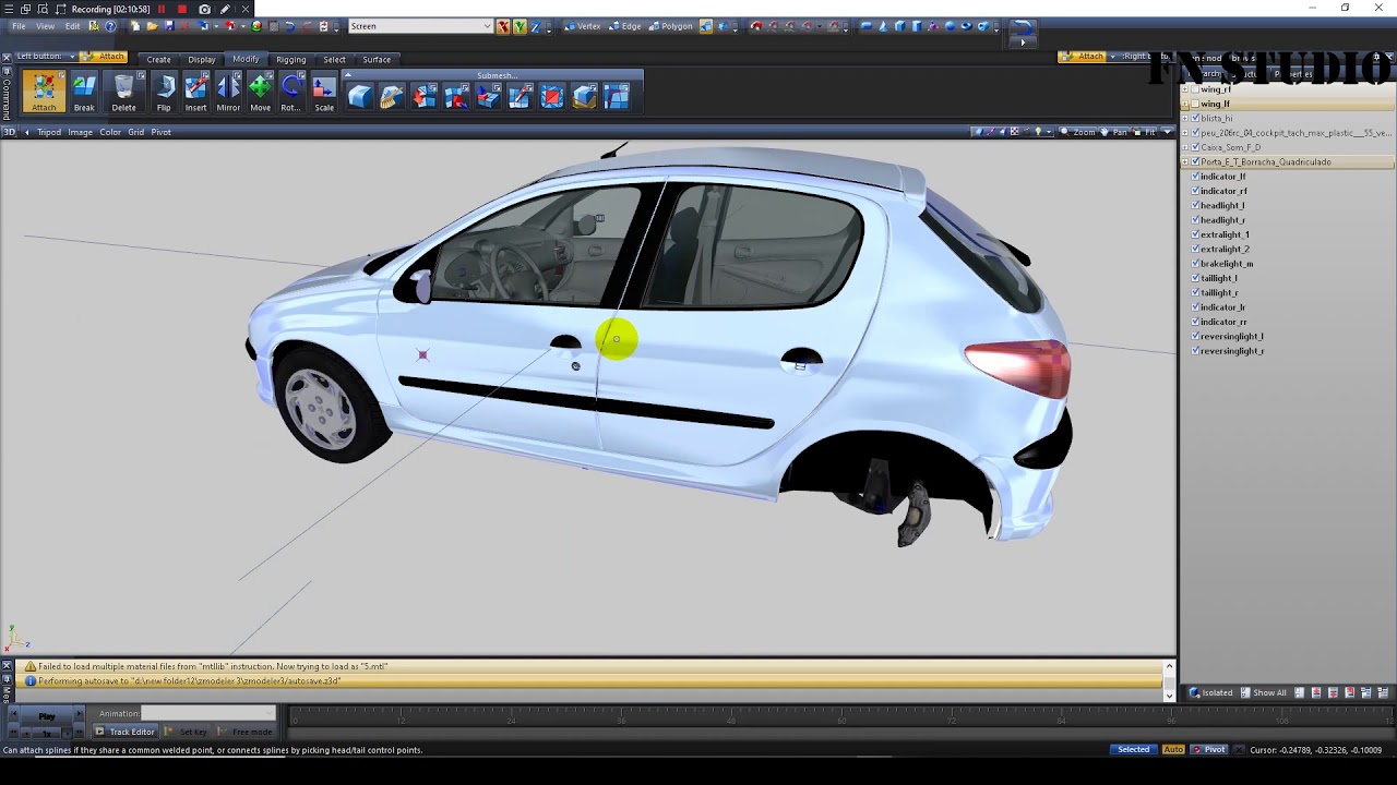 Peugeot 206 Zmodeler 3 For Gta V Time Lapse Youtube