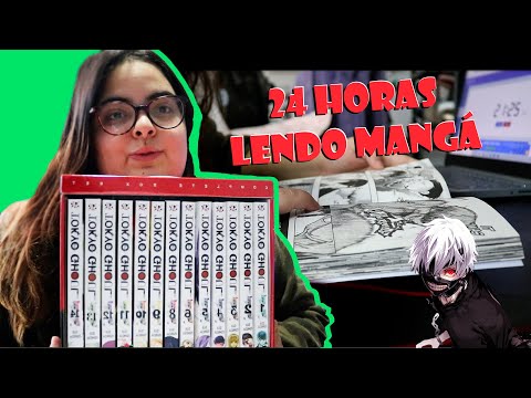 24h LENDO MANGÁ *Desafio* | Tokyo Ghoul