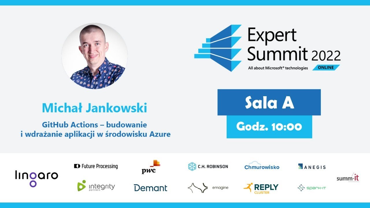 📢 GitHub Actions – budowanie i wdrażanie aplikacji w środowisku Azure - Michał Jankowski - YouTube