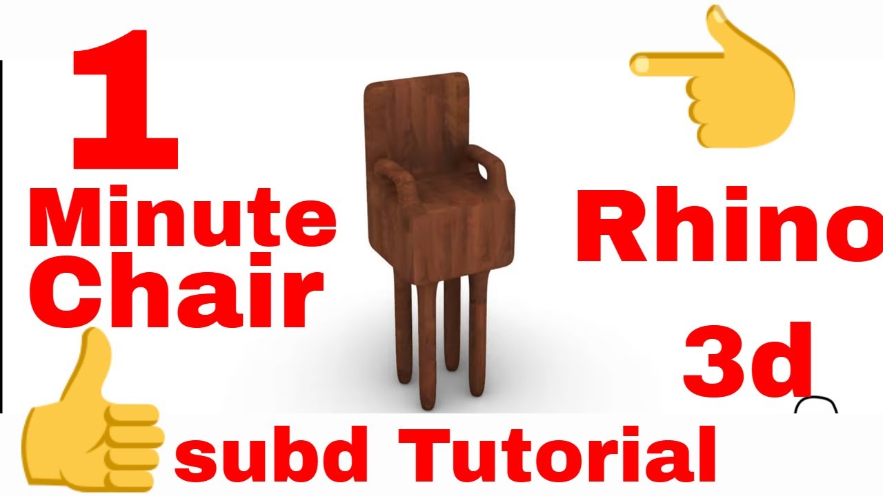 ONE MINUTE CHAIR WITH SUBD | RHINO TUTORIAL | RHINO TIPS AND TRICKS ...