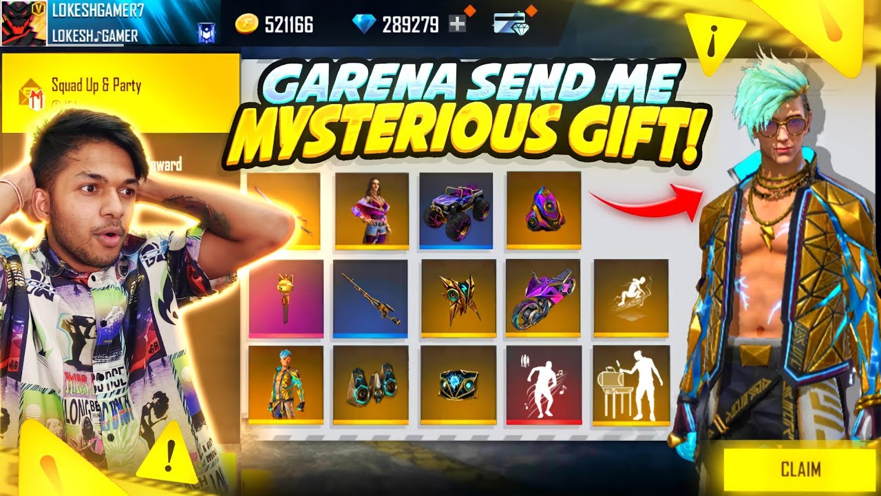 I Got Surprise Gift From Garena New Thunder Bundle & New Emotes & New ...