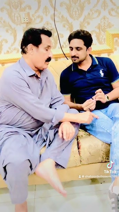 With asad qureshi During shoot drama soap serial haweli ktn entertainment - YouTube