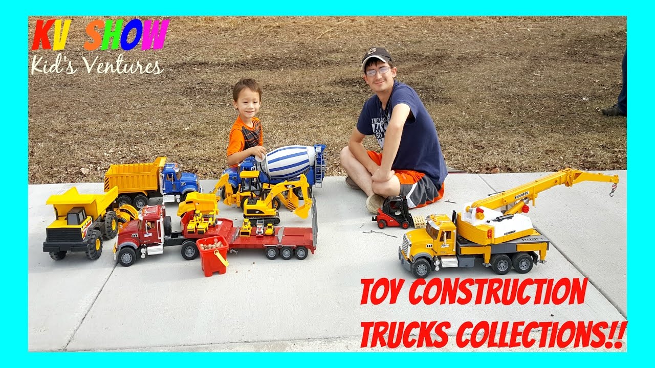 Toys Construction Trucks/Vehicles Collections For Kids! Tonka, CAT ...