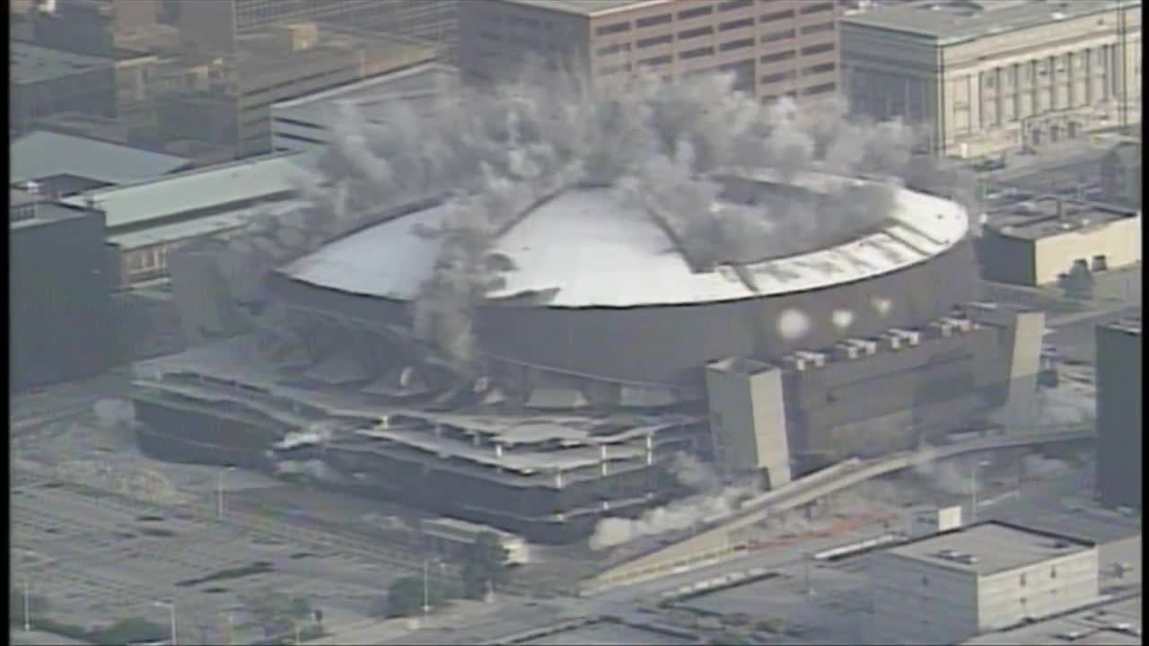 FROM 2001: Market Square Arena implosion - YouTube