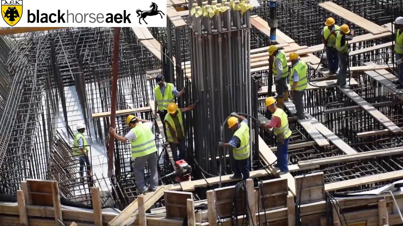 ΓΗΠΕΔΟ ΑΕΚ ΑΓΙΑ ΣΟΦΙΑ 04/06/2018 !!! Πρέσες εις έργον στον πυλωνα ...