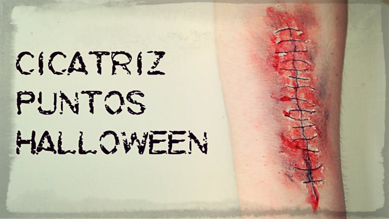Cicatriz de puntos| Halloween - YouTube