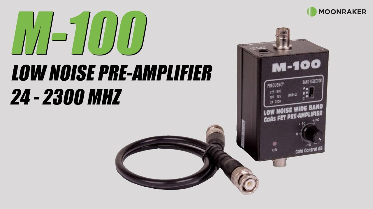 M-100 PROFESSIONAL (24-2300 MHZ) PRE-AMPLIFIER - YouTube