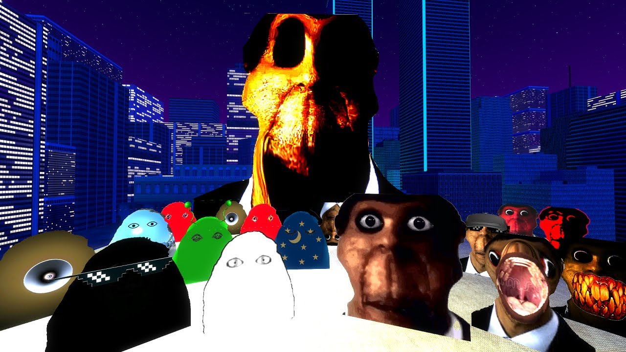 Nextbot OBUNGA FAMILY and ANGRY MUNCI SQUAD is After Me in GMod - Can I ...