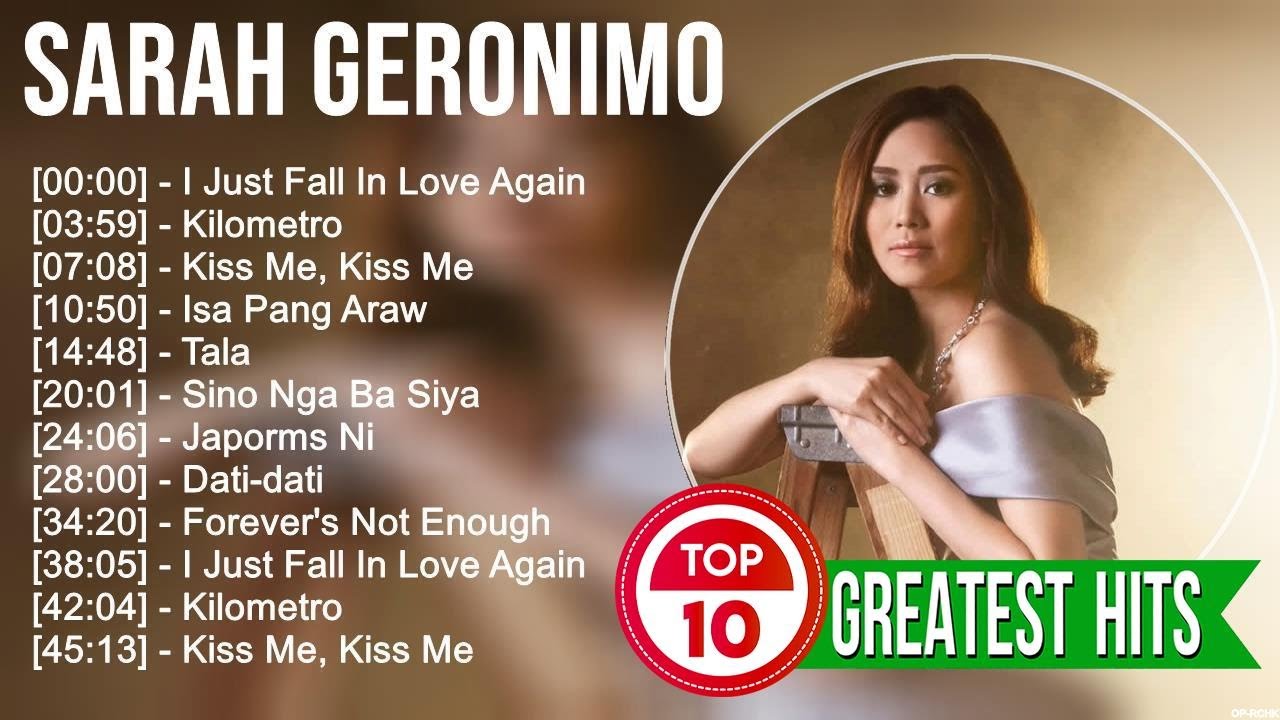 Sarah Geronimo Greatest Hits ~ Best Songs Tagalog Love Songs 80's 90's ...