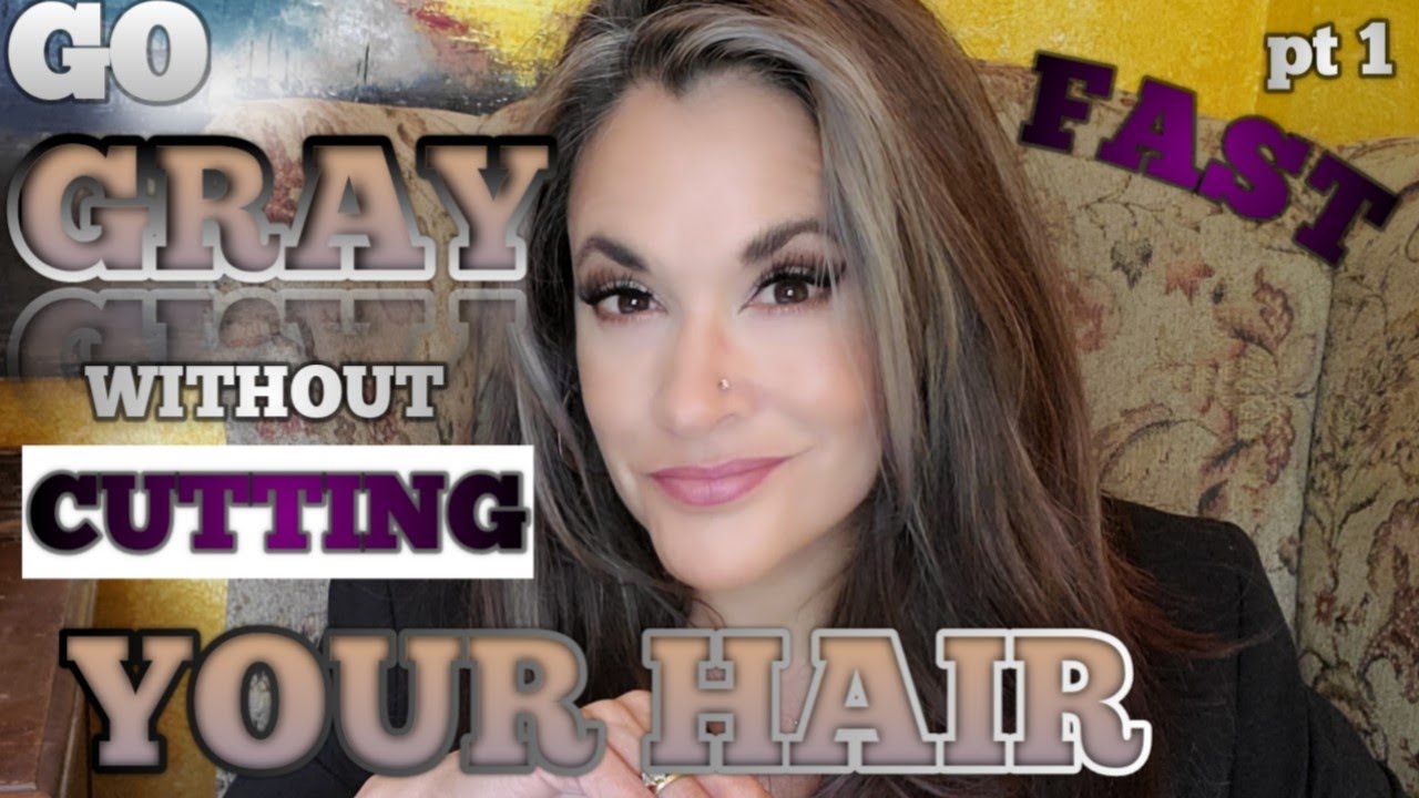 How to go Gray FAST without Cutting your Hair pt 1 - YouTube