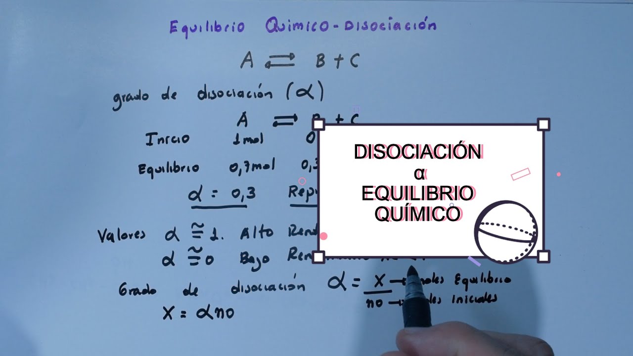 DISOCIACIÓN (α)-EQUILIBRIO QUÍMICO - YouTube